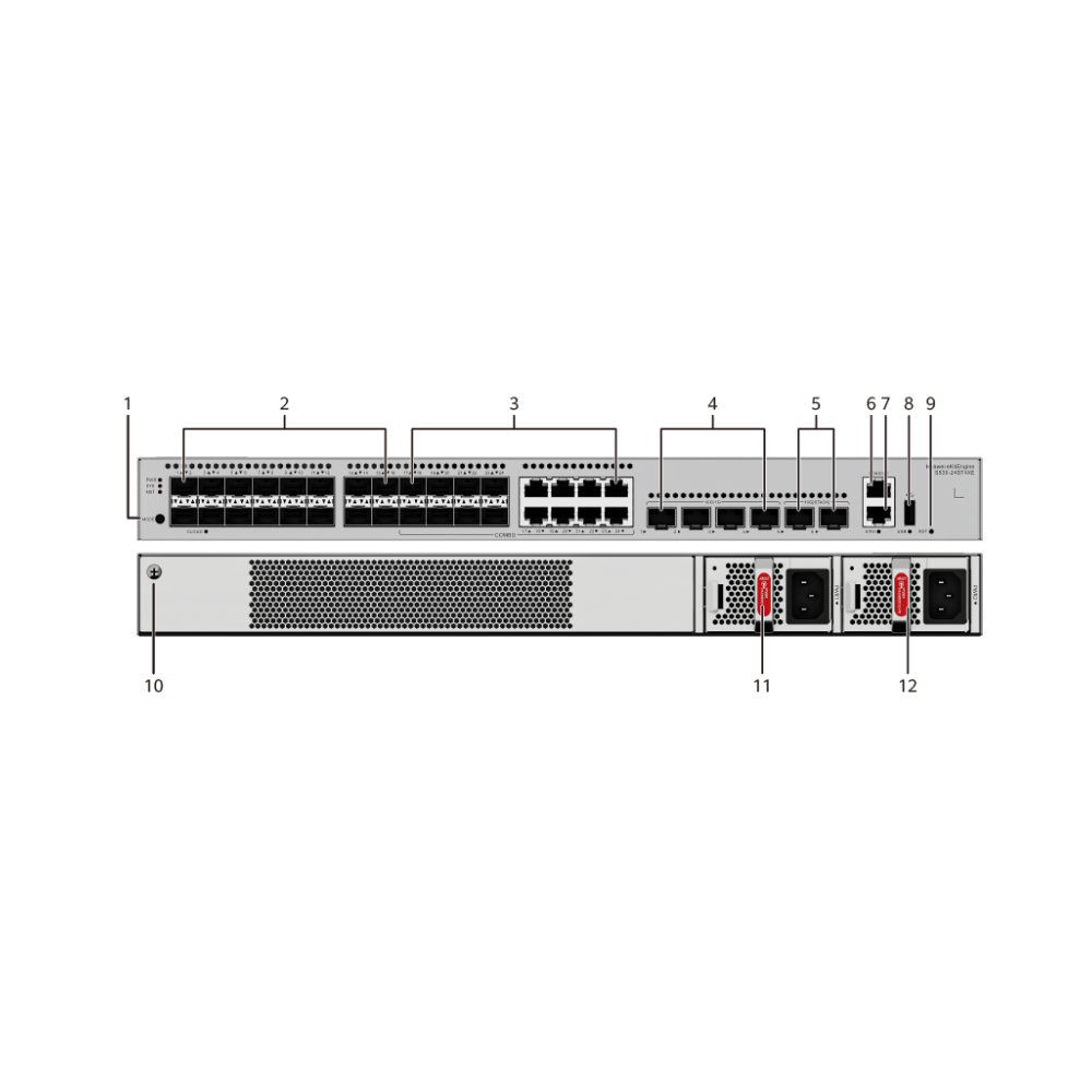 Huawei S530-24ST4XE ,24*GE SFP ports, 8 of which are dual-purpose 10/1 – IP Masr