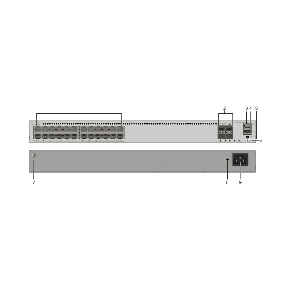 Huawei S310-24PN4X ,24*10/100/1000/2.5GBASE-T ports(400W PoE+), 4*10GE ...